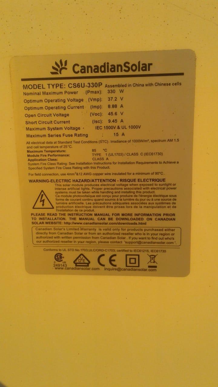 canadian panels 330w - Solar Power - Power Forum - Renewable Energy ...