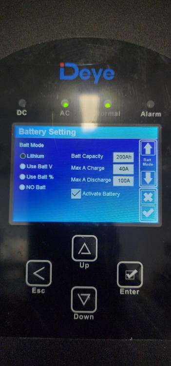 Battery settings for 5kW Deye inverter - Inverters - Power Forum ...