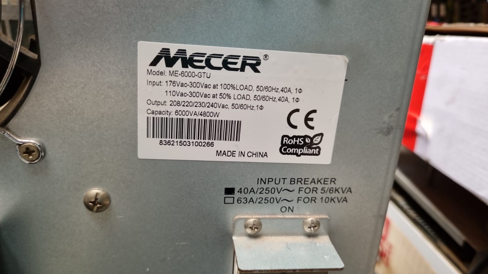 Mecer Model : ME-6000-GTU - Inverters - Power Forum - Renewable Energy ...