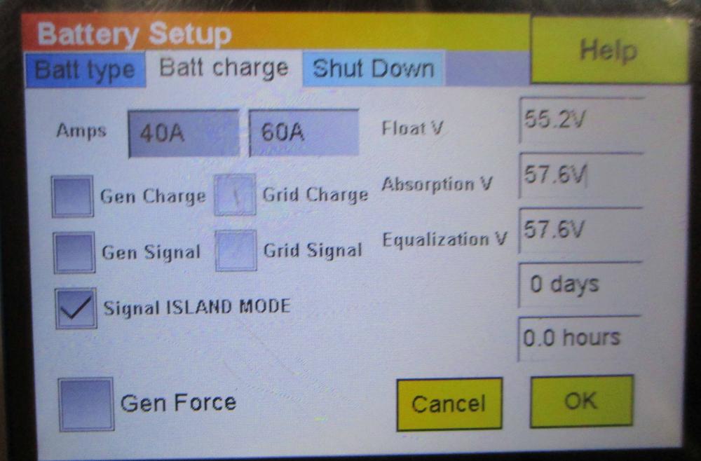Sunsynk 8Kw setting Battery Start Discharge - Inverters - Power Forum - Renewable Energy Discussion