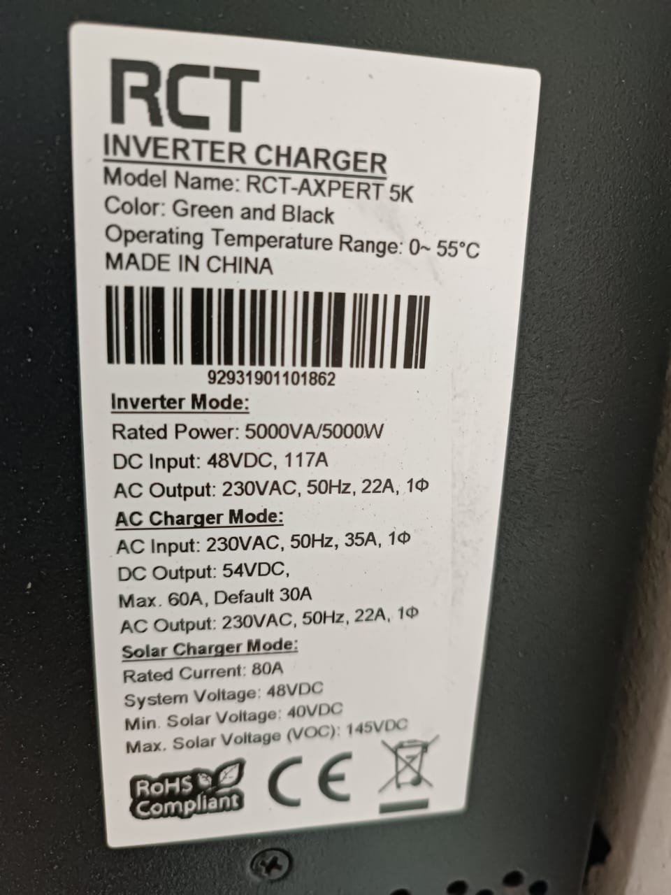 RCT Axpert 5K and Lithium-Ion Batteries - Batteries - Power Forum ...