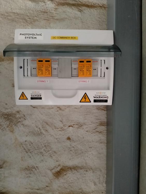 Slate roof operations & Sunsynk 12kW 3phase. 20 x 480W Longi as well as ...