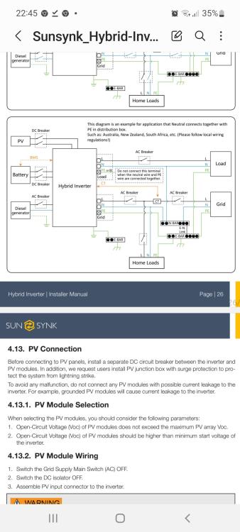 Advice on wiring Sunsynk 5kW - Page 2 - Starting In Solar? Feel free to ...