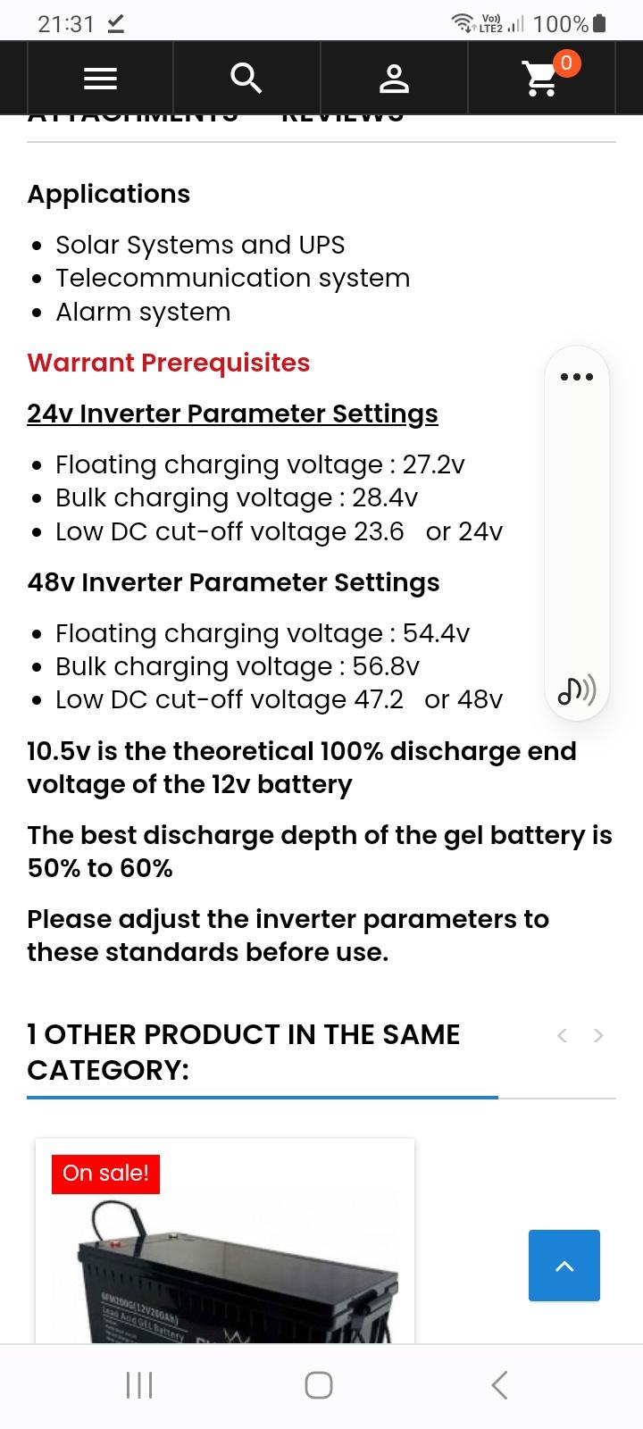 Mercer 3kva with 2 gel batteries 12v at 105amp each - Inverters - Power ...