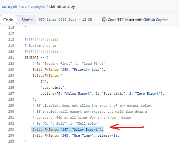 Home Automation - Sunsynk inverter - Solar Export option - Home ...