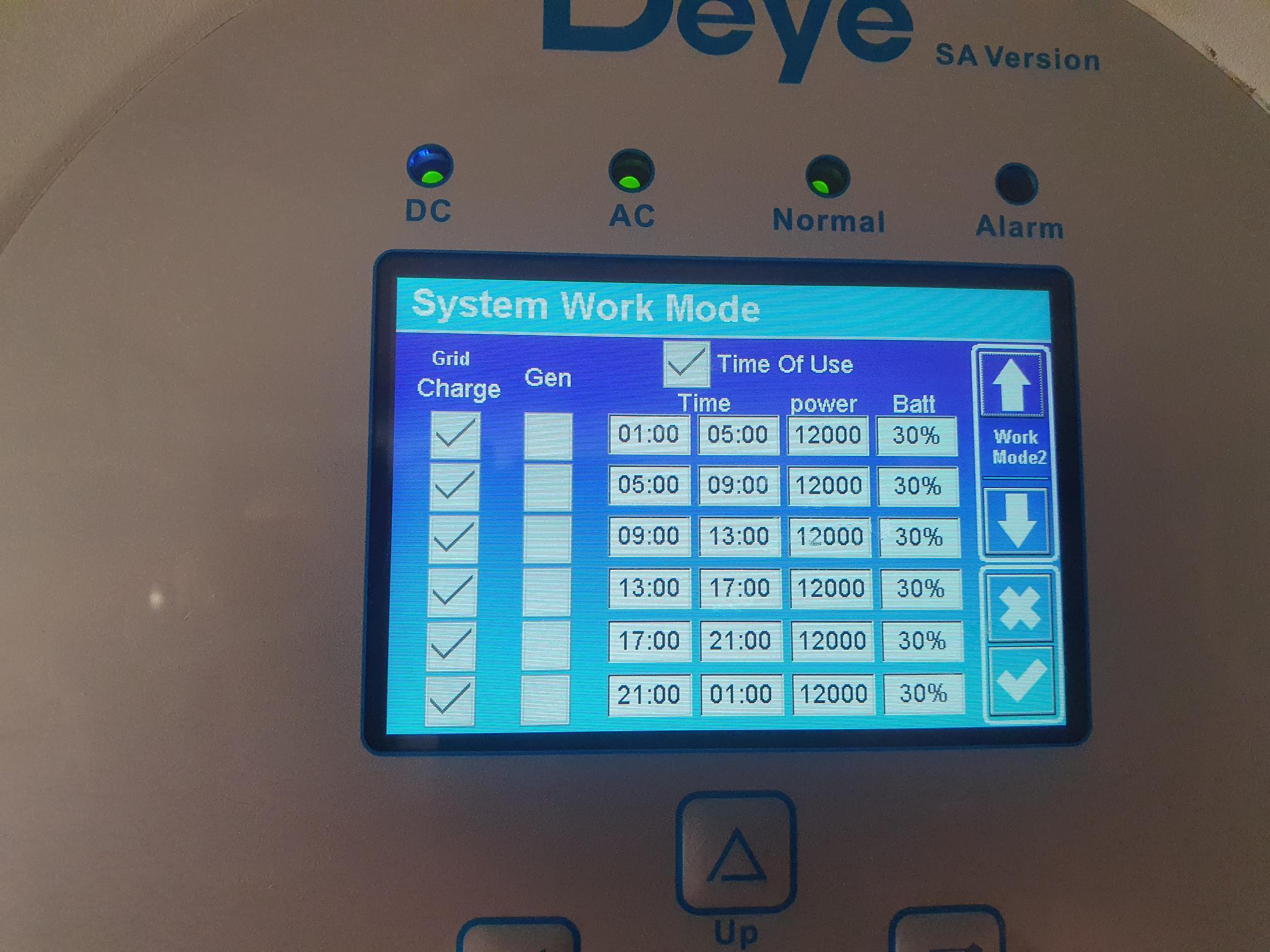 Deye 12kw 3 Phase Inverter - using electricity from grid when there is ...