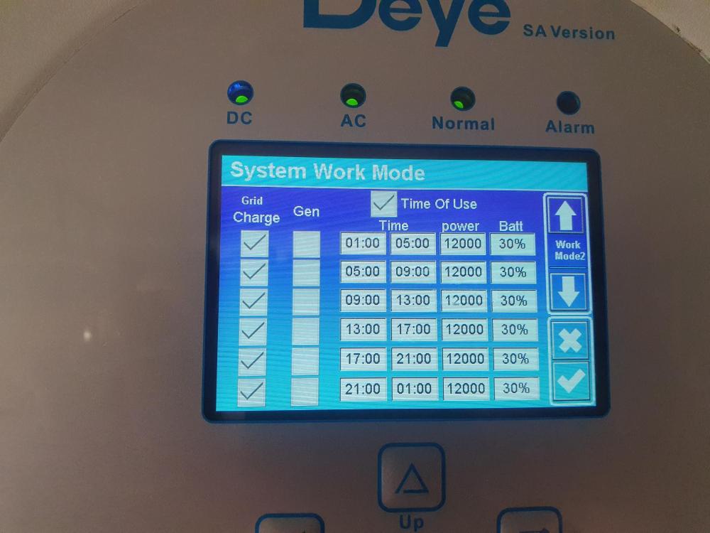 Deye 12kw 3 Phase Inverter - using electricity from grid when there is ...