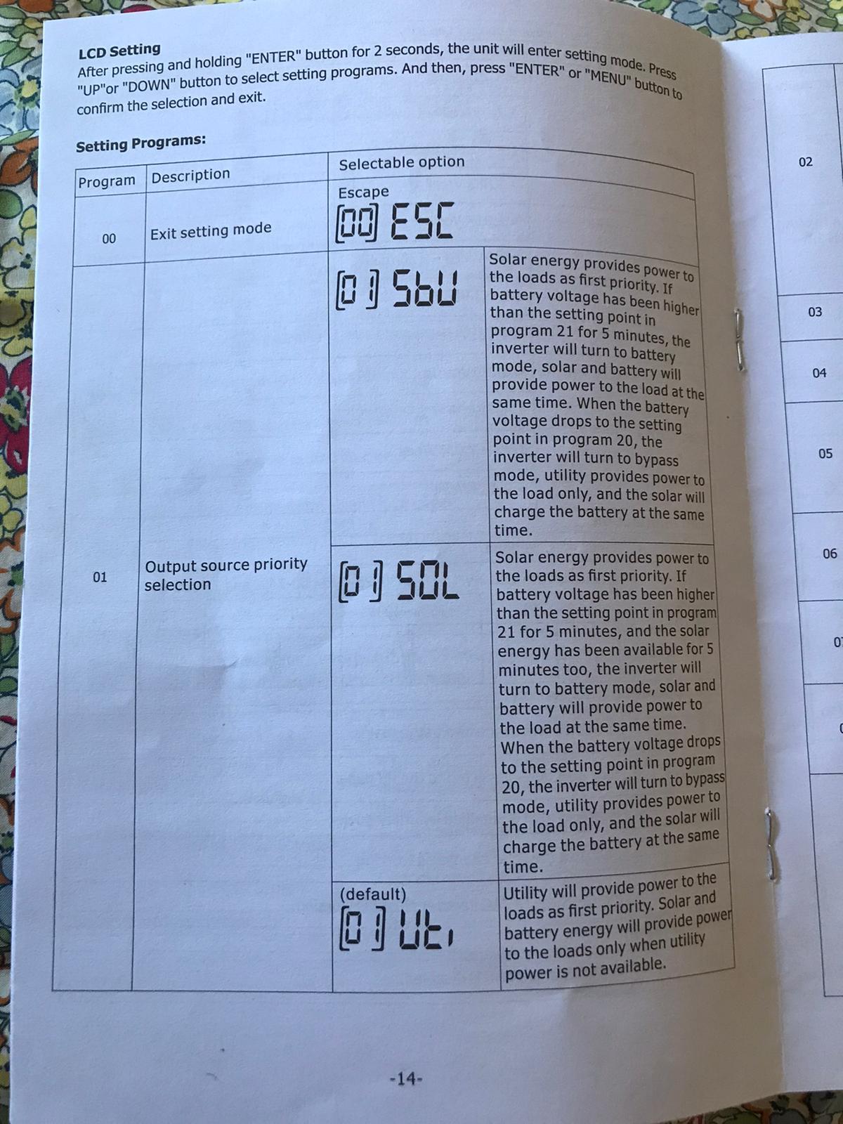 Seeking Guidance on Optimal Esener 3KW Solar Inverter Settings ...