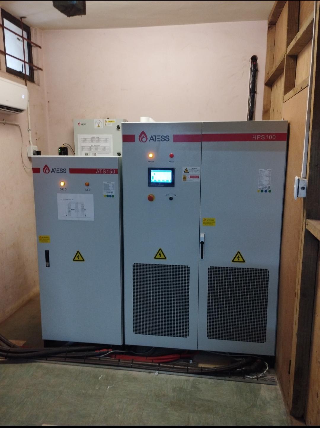 Atess HPS100 + ATS150 + 2 x 40/32HV FreedomWon Lithium batteries + 96 x ...