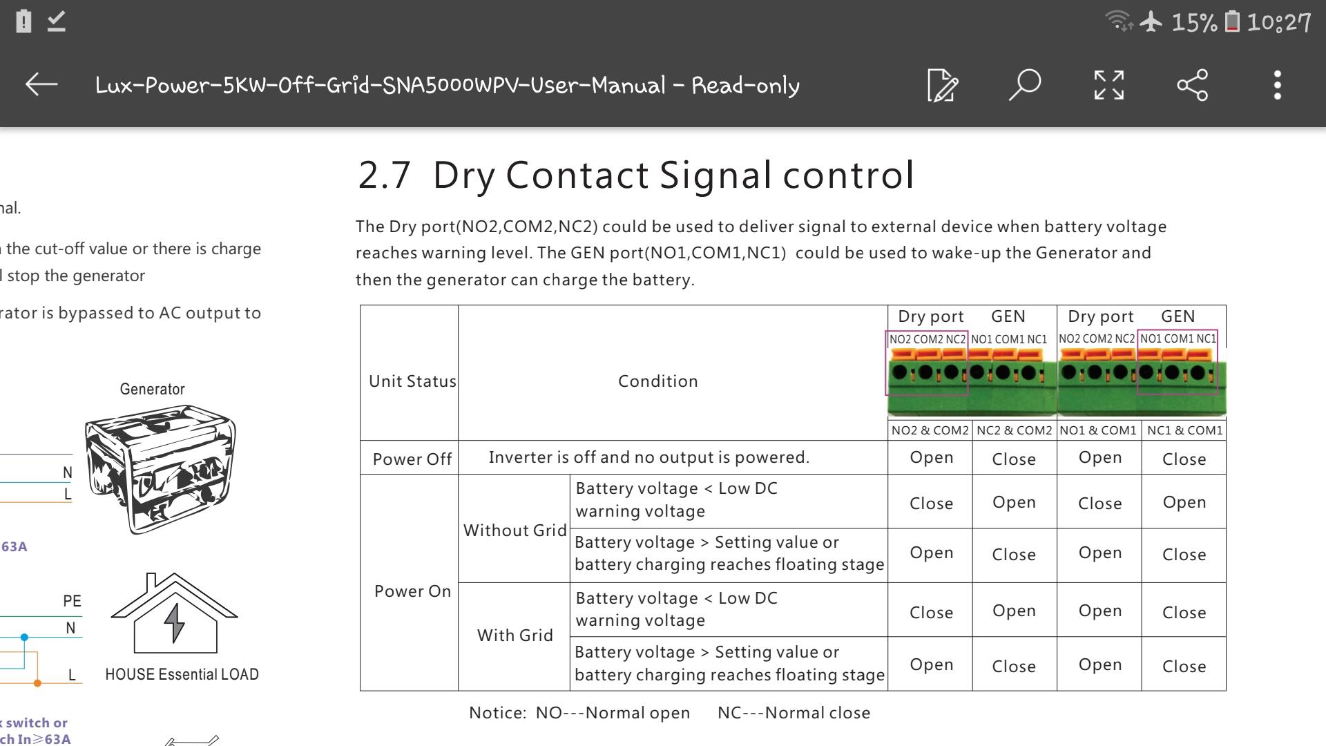 Luxpower SNA500 - Earth/Neutral Contactor - Inverters - Power Forum ...
