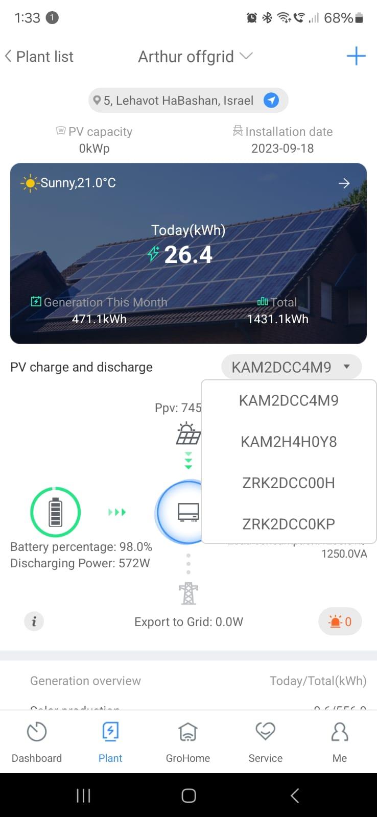 Growatt SPF 5000 ES combine data on app - Inverters - Power Forum ...