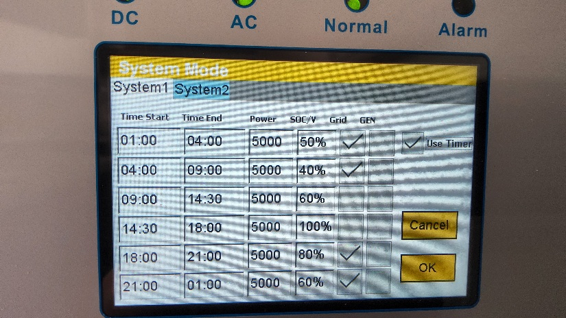Optimal settings for Synsynk 5kw + 2 x 5.32 Sunsynk batteries during ...