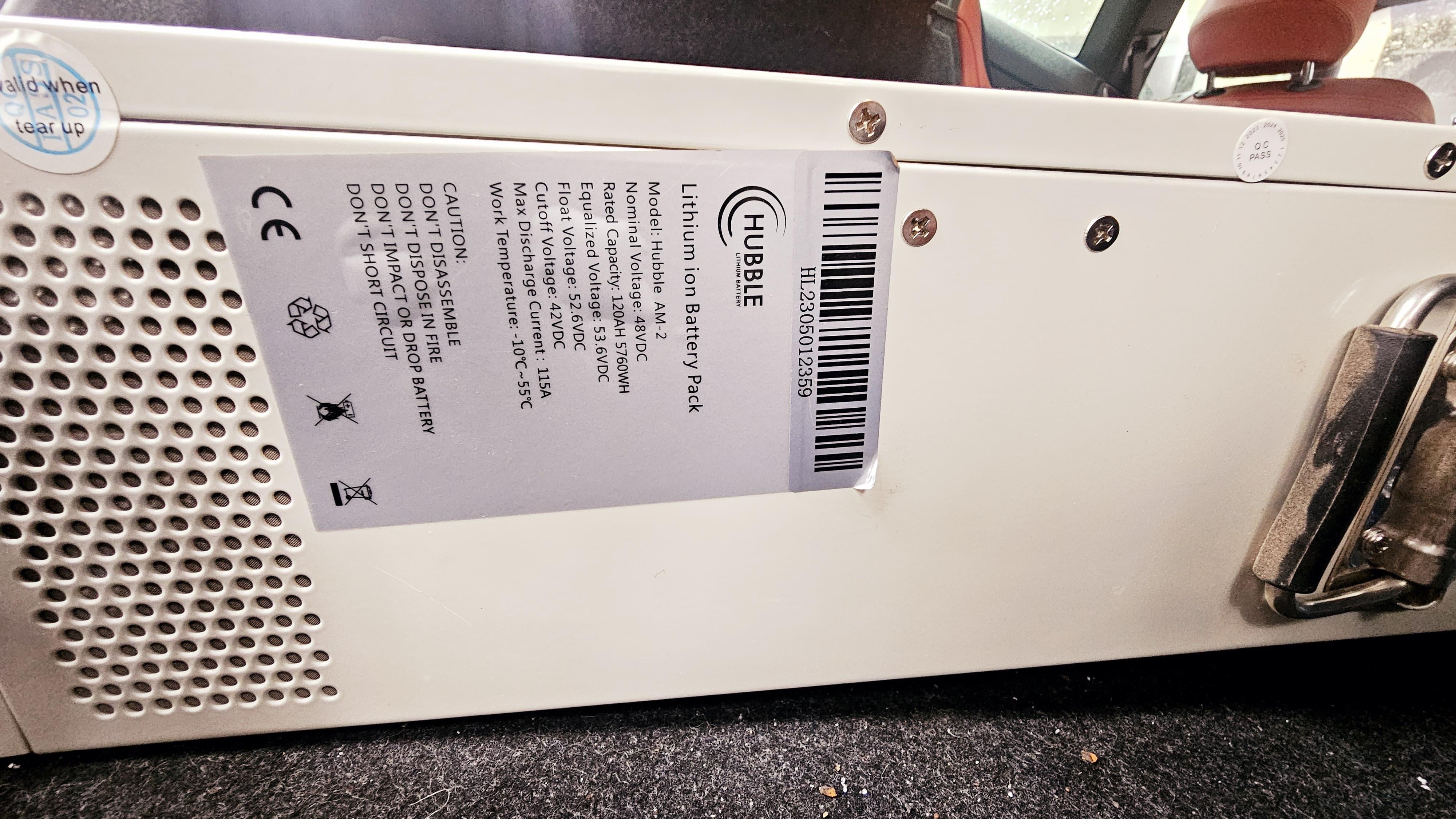 HUBBLE AM2 120AH 5.76KWH FOR SALE - Classifieds - Power Forum ...