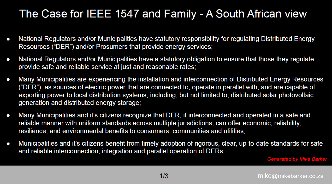 SAIEE / IEEE - Webinars on Inverter Based Resources - Inverters - Power ...