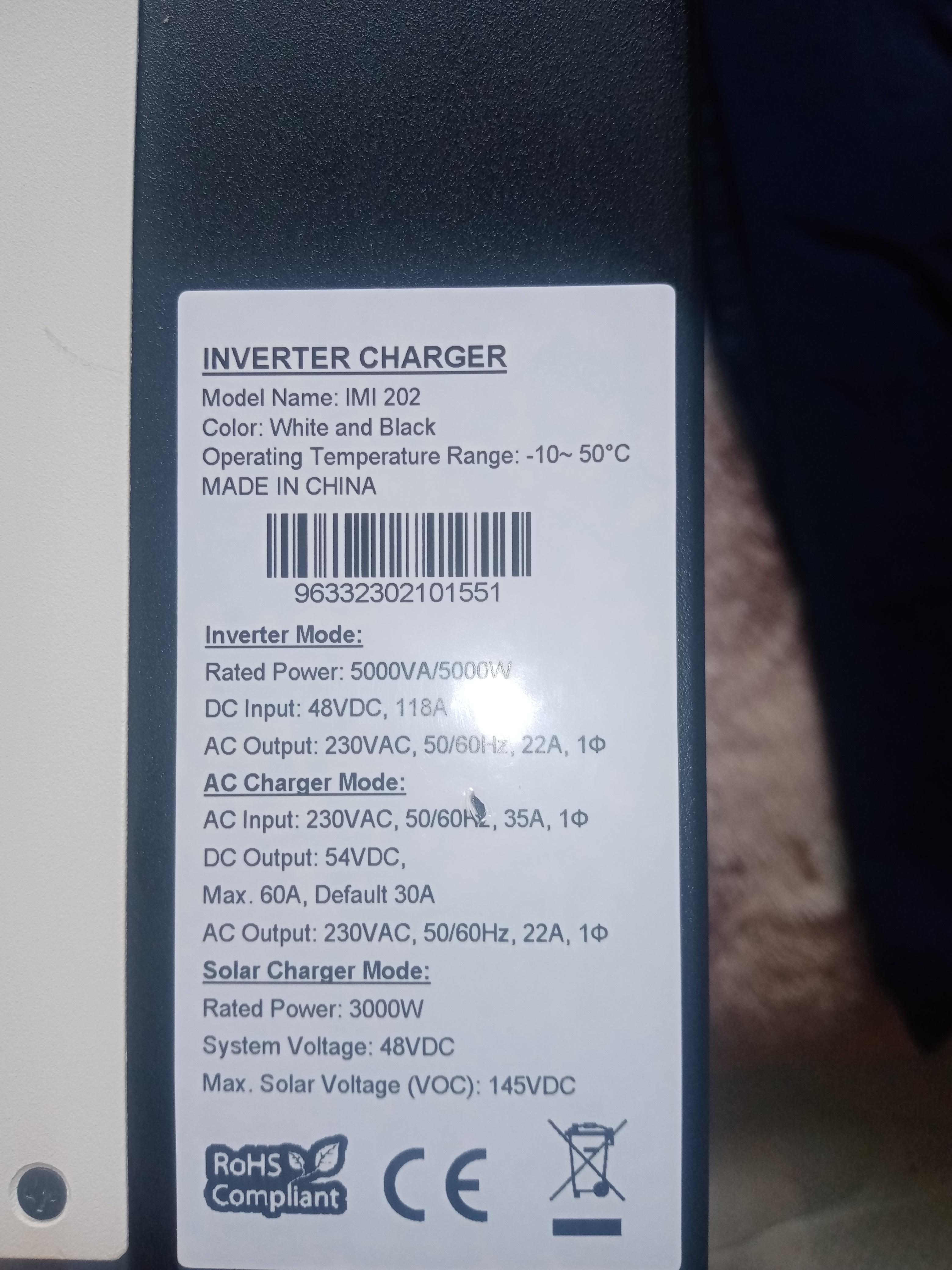 Help With required components list for Magneto 5KW Inverter as a load ...